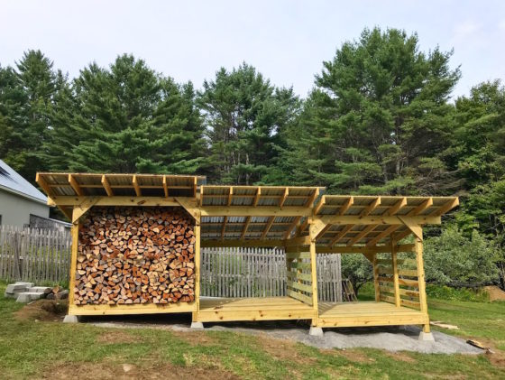 This Month On The Homestead: Building A Woodshed And Picking ...